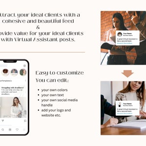 50 Virtual Assistant Instagram Posts | Canva Templates (digital ...