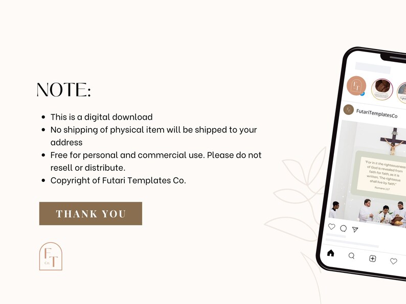 Faith Bible Verses Instagram Posts | Canva Template (digital Download ...
