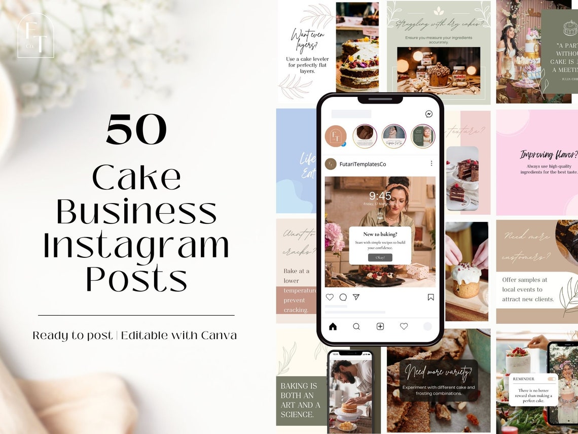 Cake Business Instagram Posts Cake Business Quotes Social Media Posts ...