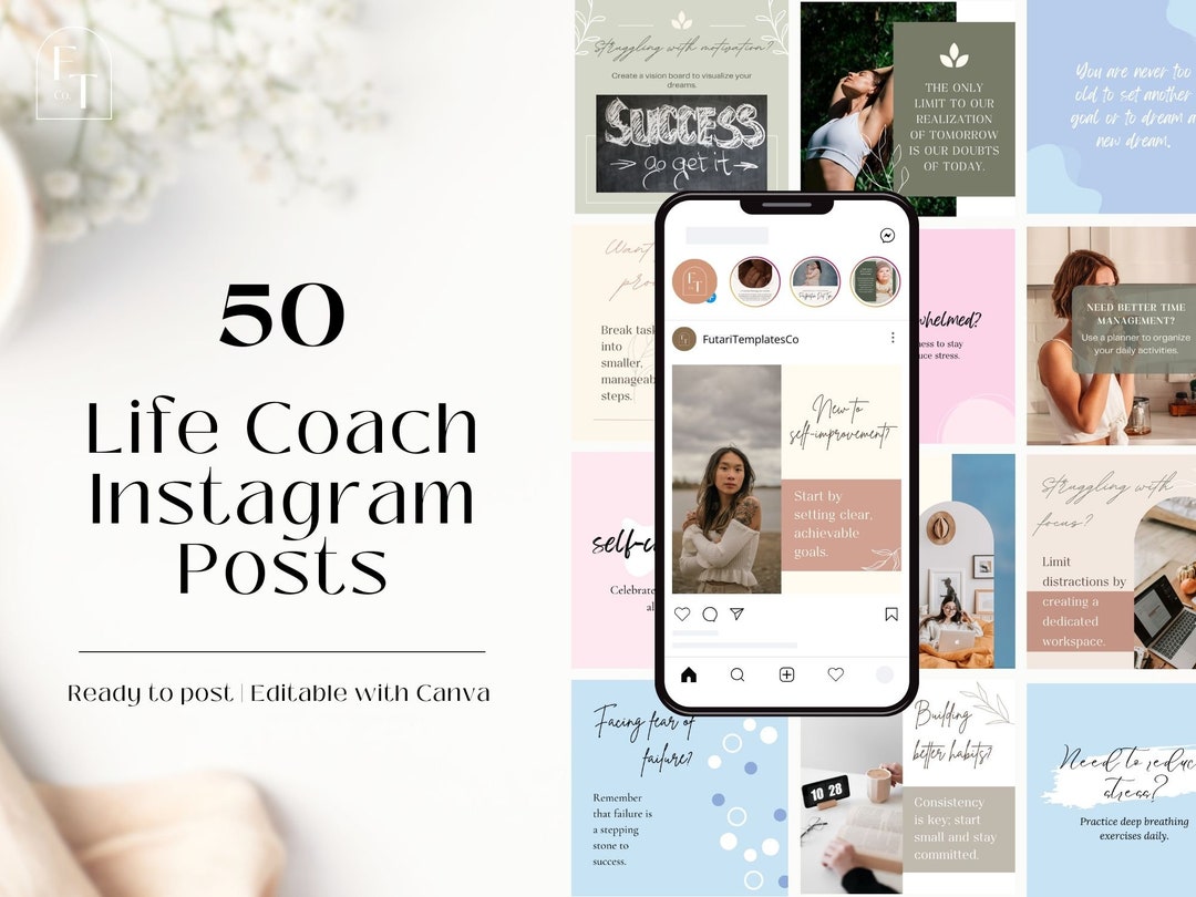 Life Coach Instagram Posts | Life Coach Quotes Social Media Posts ...