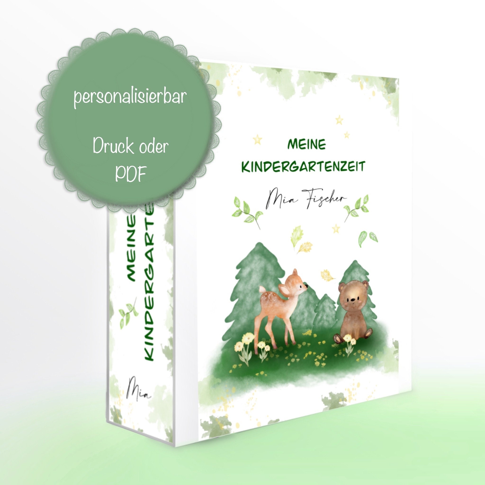 Kindergarten Folder Design Forest Animals | Print on A4/A5 | PDF ...
