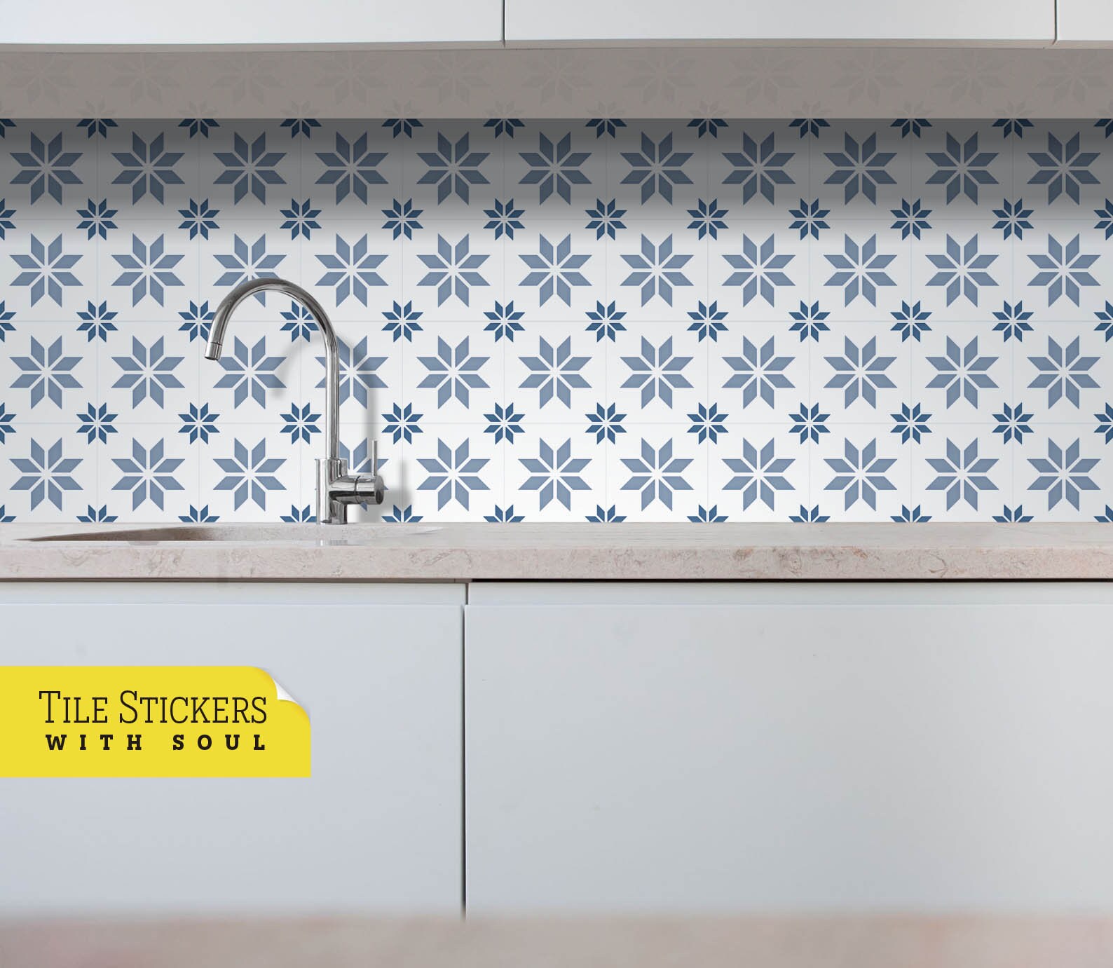 Pastel Blue Tile Stickers for Backsplash Pastel Blue Tile - Etsy