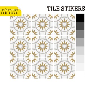 Geometric Tile Stickers for Floor and Wall, Mosaic Tiles Sticker, Wall ...