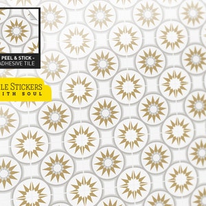 Geometric Tile Stickers for Floor and Wall, Mosaic Tiles Sticker, Wall ...