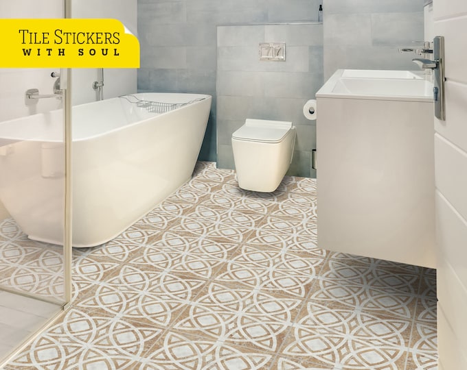 Classic White Marble Tile Sticker, Suitable Wall & Floor, Vinyl Matte ...