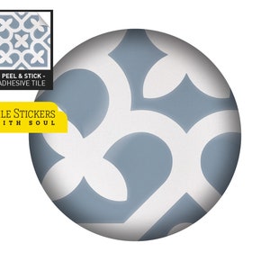 Dark Pastel Blue Tile Stickers for Floor and Wall, Mosaic Tiles Sticker ...