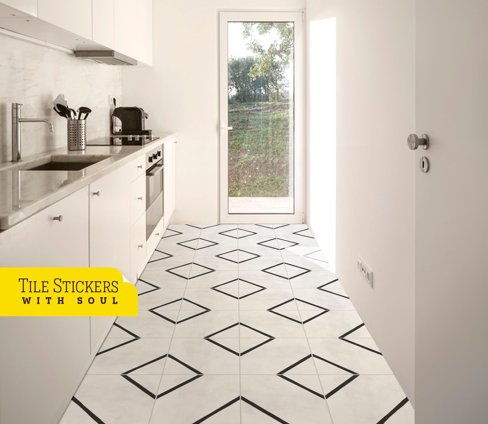 Floor Tile Stickers Wall Tile Stickers for Bathroom Vinyl Fliesen Aufkleber Adesivi per Piastrelle Backsplash Tile Decal. Pack of 9. Etsy