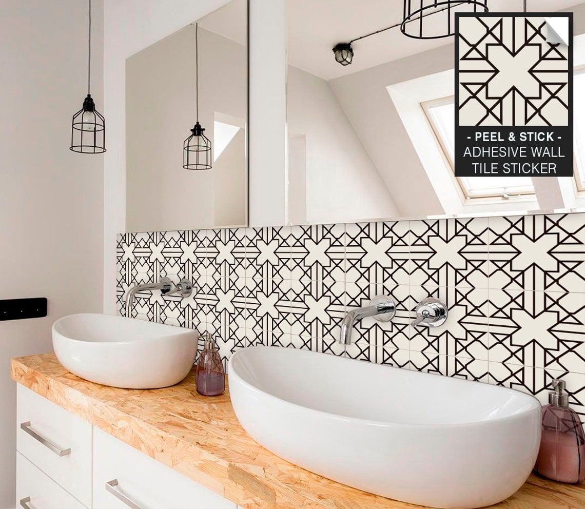 Splashback Tiles Kitchen, Adhesive Tiles, Wall Tile Stickers, Peel ...