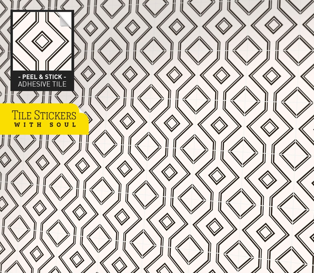 Geometric Tile Stickers, Floor Tile Stickers, Wall Tile Stickers ...