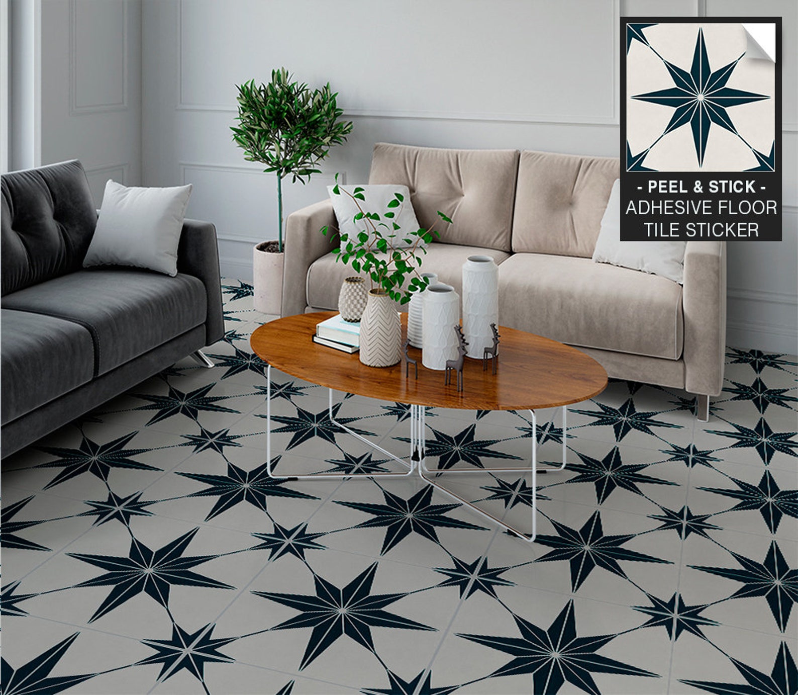 Floor Tile Stickers Floor Decals Floor Tiles Vinyl Floor | Etsy