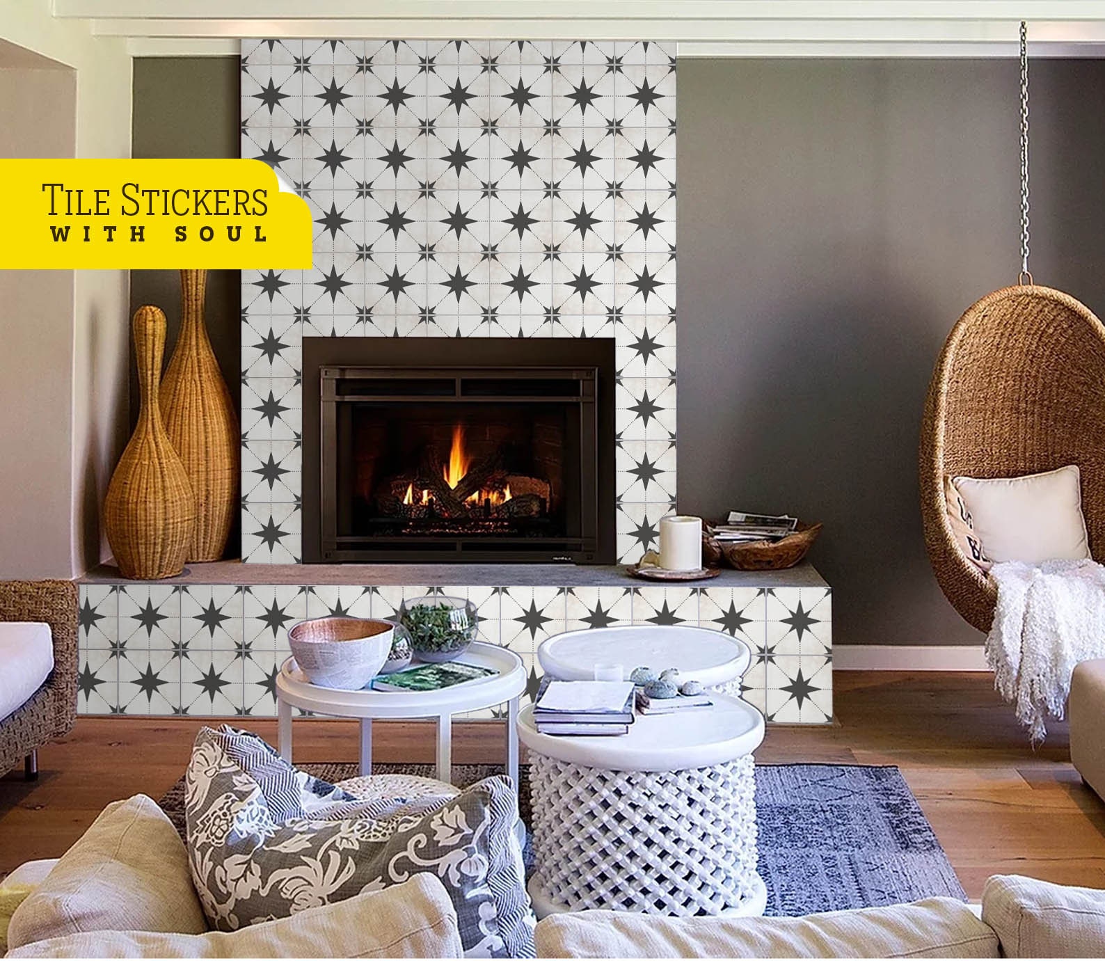 Tile Stickers for Fireplace Tile Stickers for Wall Floor - Etsy