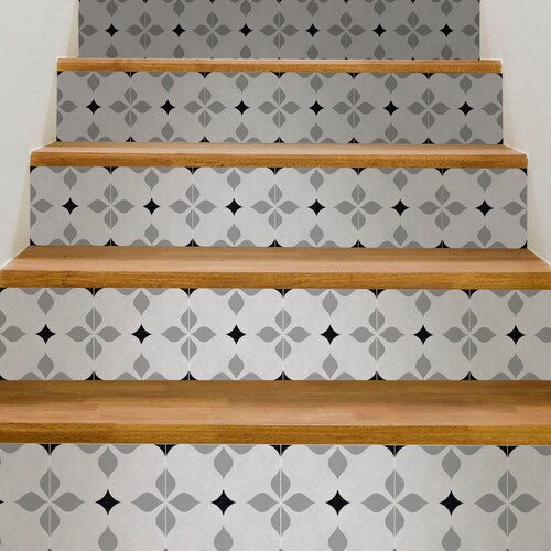 Stair Riser Stickers Removable Stair Riser Tile Decals | Etsy