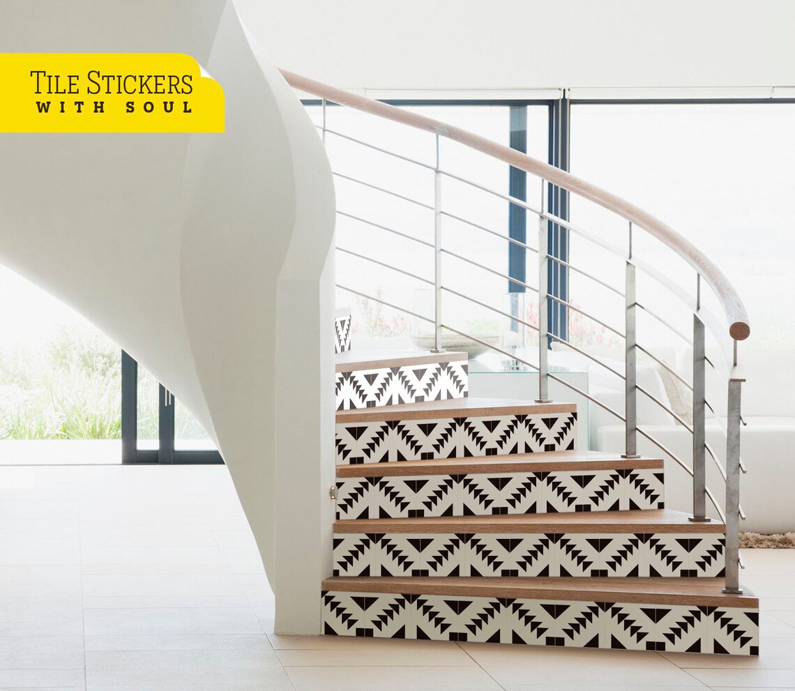 Stair Riser Decals, Stair Riser, Vinyl Stair Riser, Stair Riser Peel ...