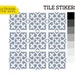 Dark Pastel Blue Tile Stickers for Floor and Wall Mosaic - Etsy