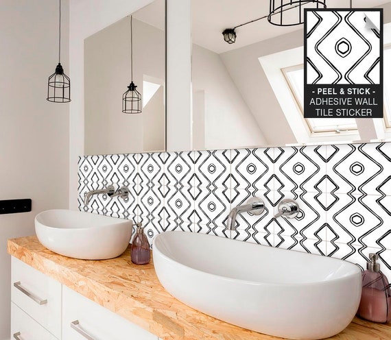Self stick bathroom tiles store