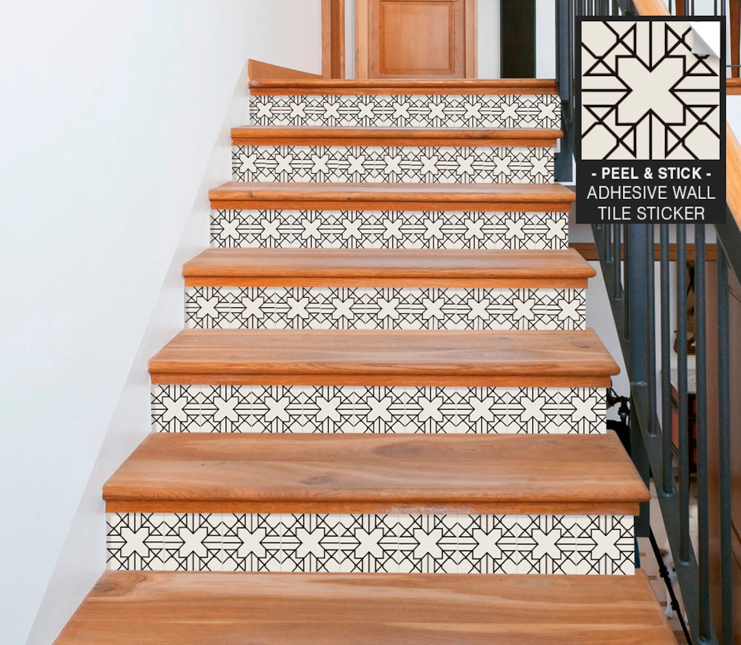 Stair Riser Peel and Stick, Stair Risers, Stair Riser Decor Stair Riser ...