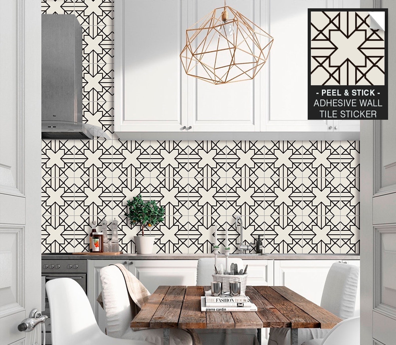 Splashback Tiles Kitchen, Adhesive Tiles, Wall Tile Stickers, Peel ...
