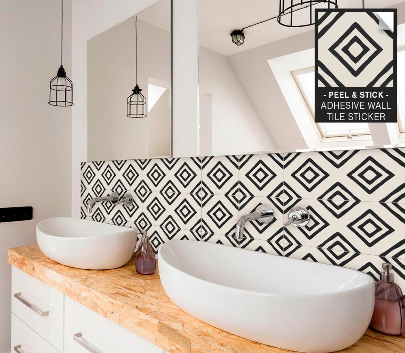 Stick on Tiles Tile Luxury Vinyl Tile Bathroom Tiles | Etsy UK