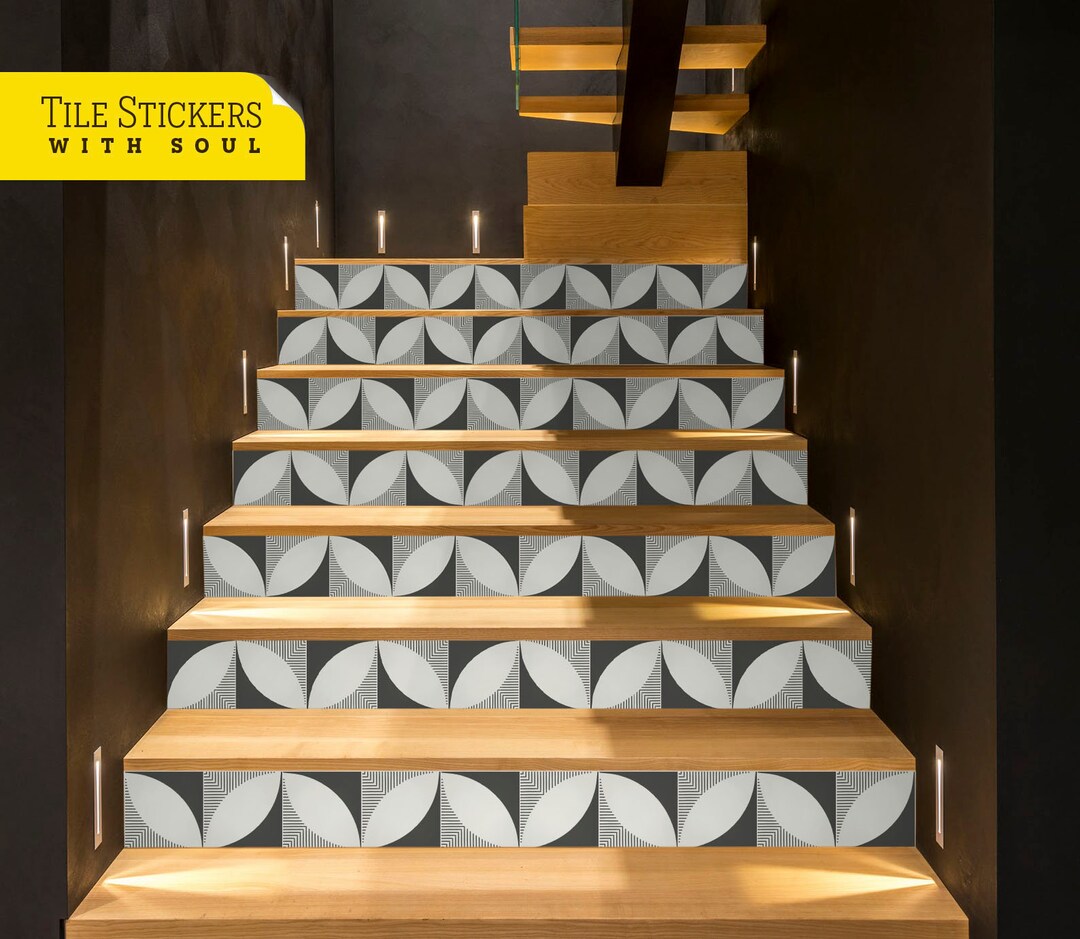 Stair Riser Vinyl Decals, Stair Riser Vinyl Decals, Removable Stair ...