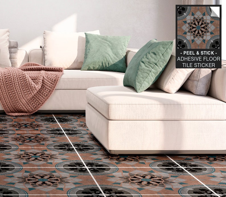 Cyprus Tiles Floor Tile Stickers Floor Tile Decals Floor | Etsy