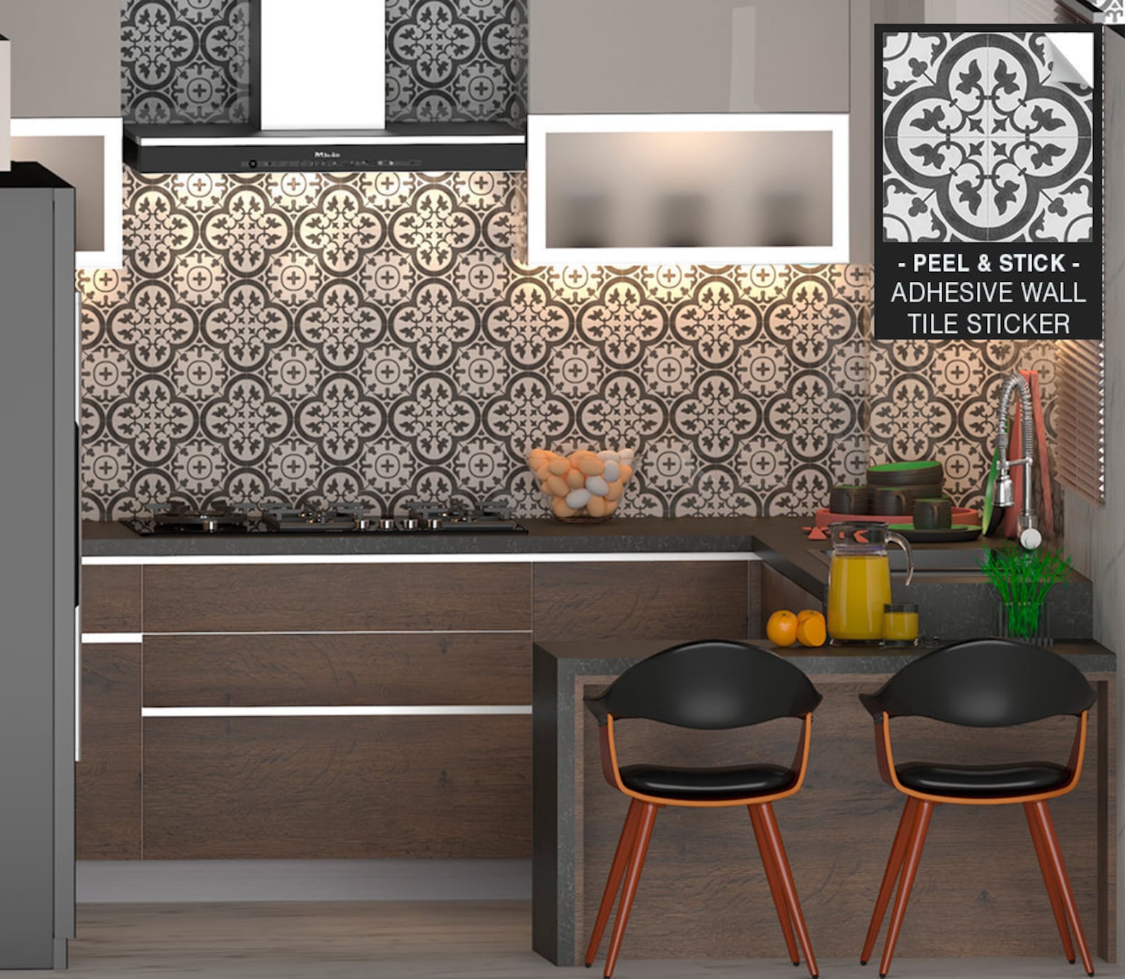 Traditional Moroccan Kitchen Splashback Wall Tiles Stair - Etsy