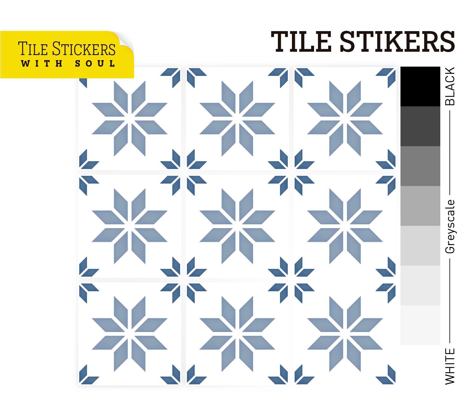 Pastel Blue Tile Stickers for Backsplash Pastel Blue Tile - Etsy