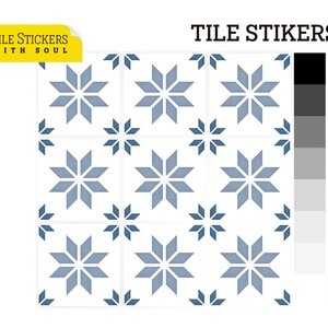 Pastel Blue Tile Stickers for Backsplash, Pastel Blue Tile Stickers ...