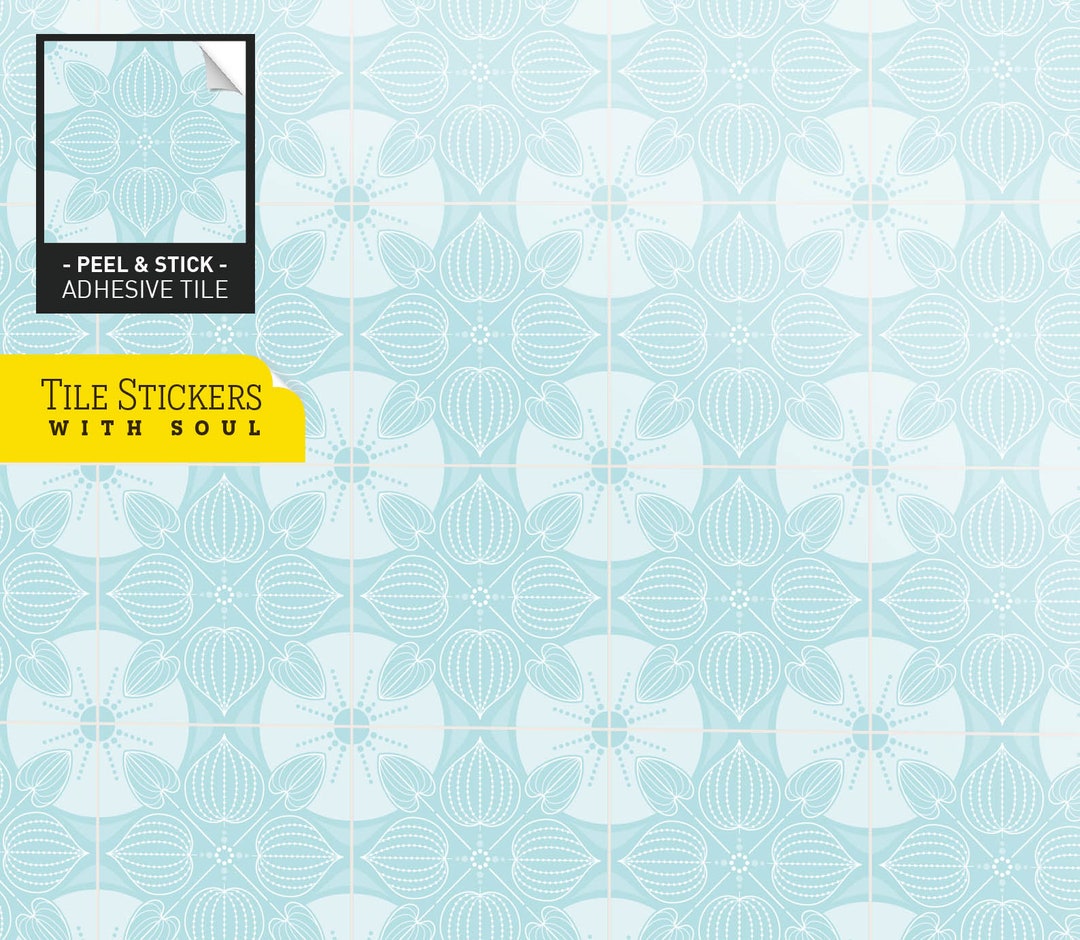 Geometric Tile Sticker for Floor Wall, Backsplash Tile, Fireplace Tile ...