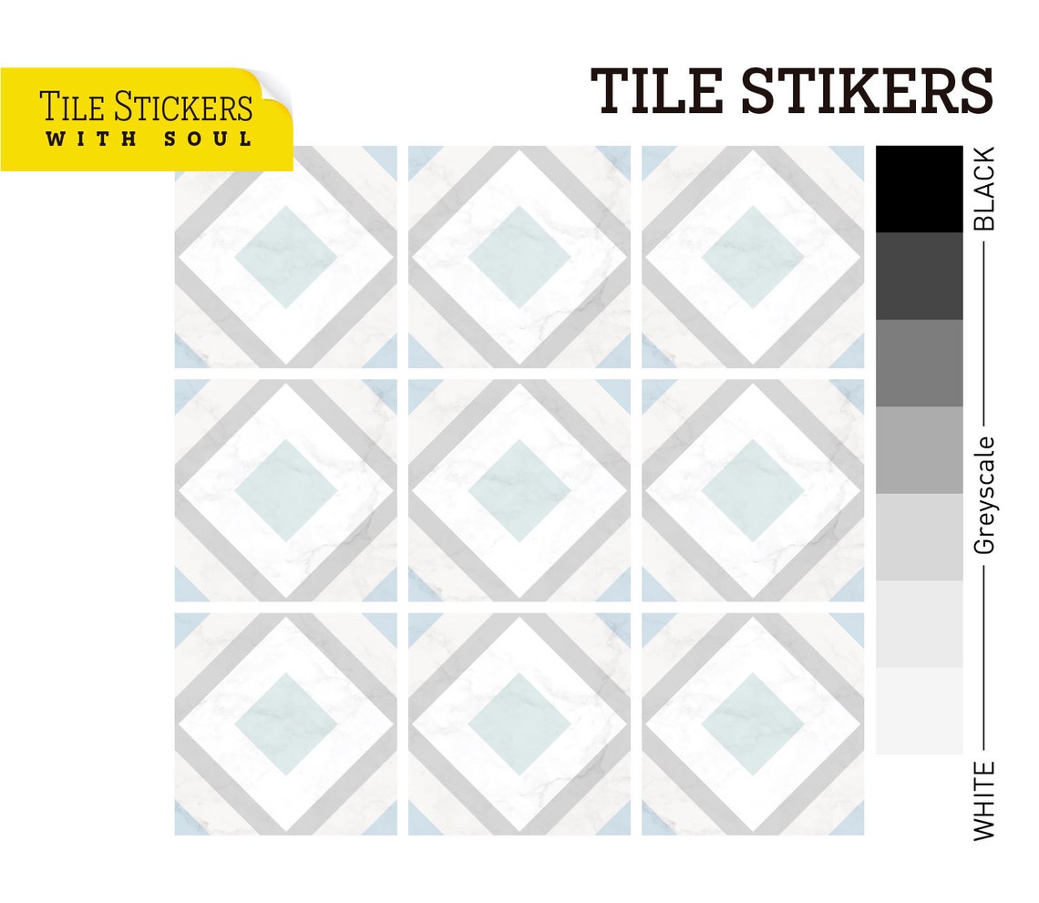 Pastel Colored Marble Stair Risers Tile Stair Risers Vinyl | Etsy