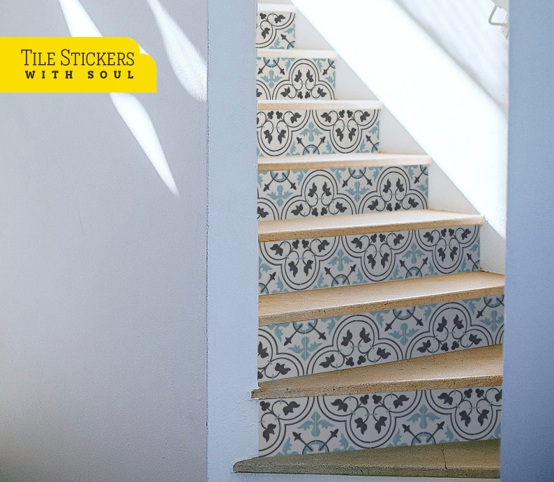 Stair Riser Decal Vinyl Strips Stair Riser Tiles Vinyl - Etsy