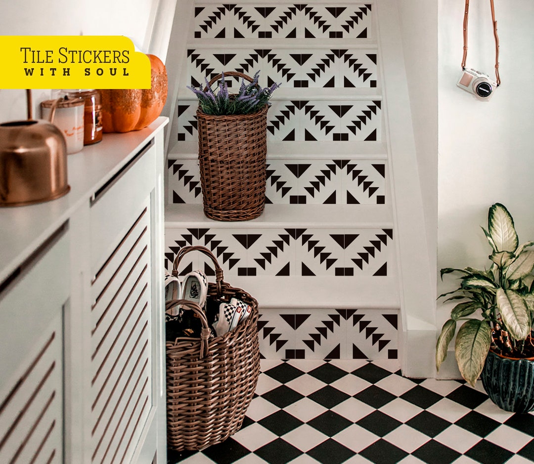 Stair Riser Decals, Stair Riser, Vinyl Stair Riser, Stair Riser Peel ...