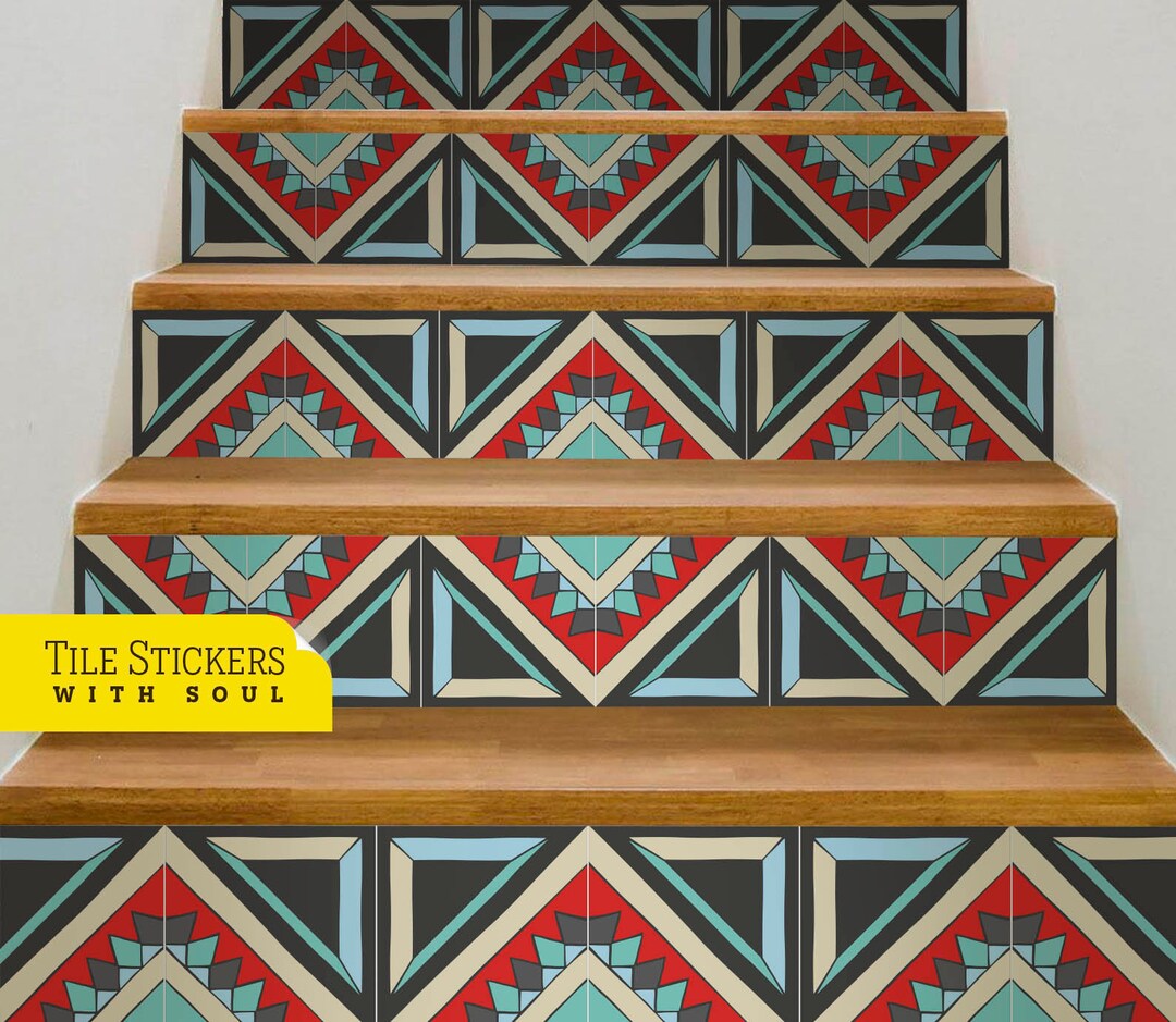 Stair Riser Vinyl Strips, Stair Riser Decals, Stair Tile Decals, Stair ...