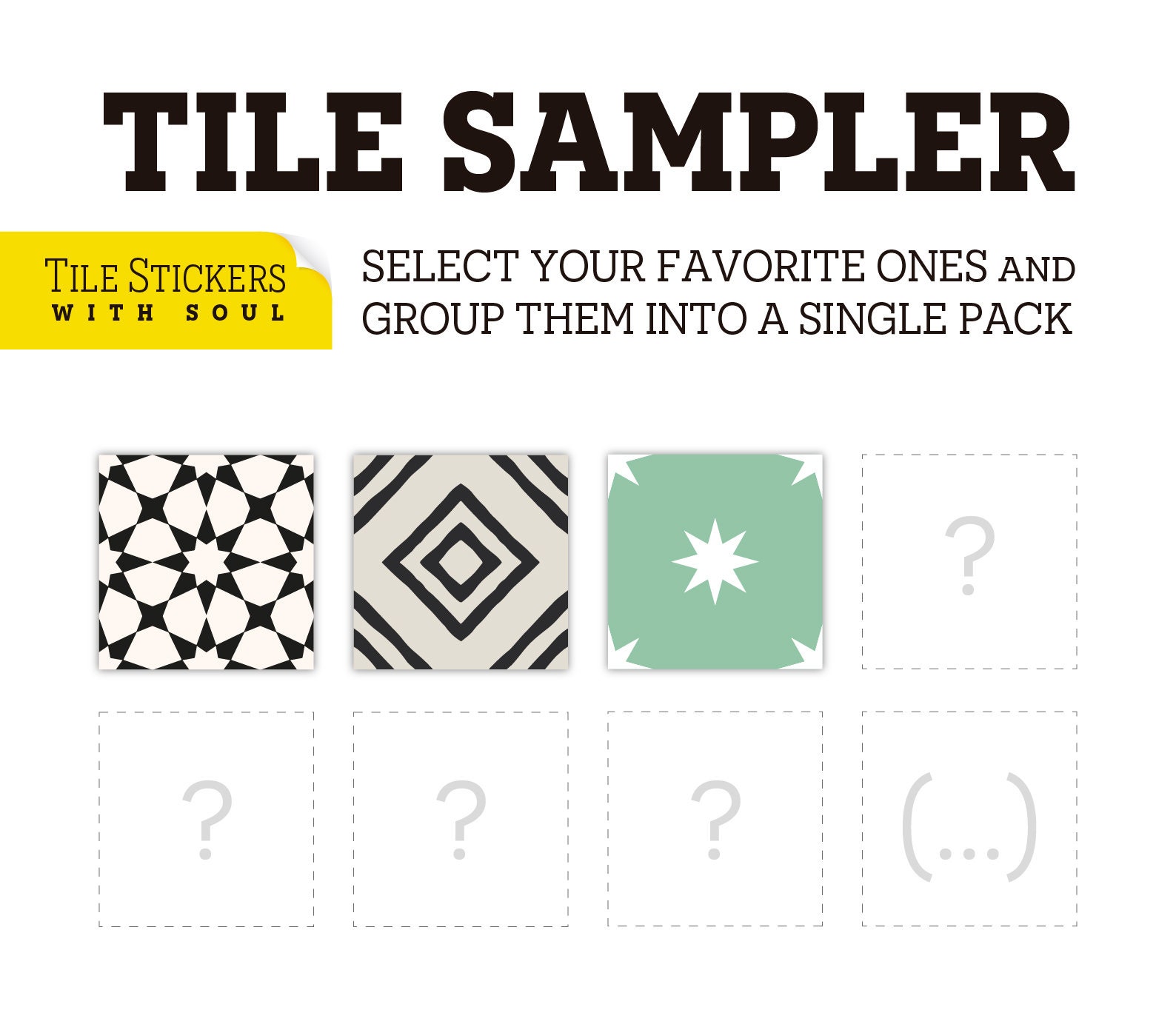 Sample Tile Sample Tile Decals Tile Samples Vinyl Tile - Etsy