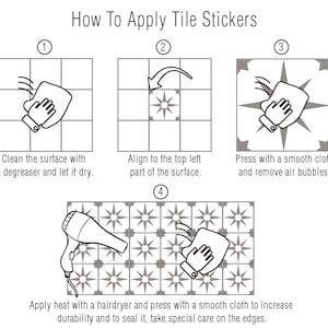 Old Tile Stickers for Floor and Wall, Tile Stick Peel Backsplash ...