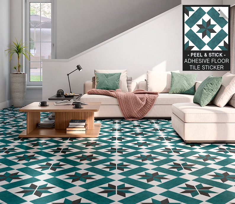 Vinyl Floor Tiles Floor Tile Stickers Carrelage Adhésif Sol | Etsy