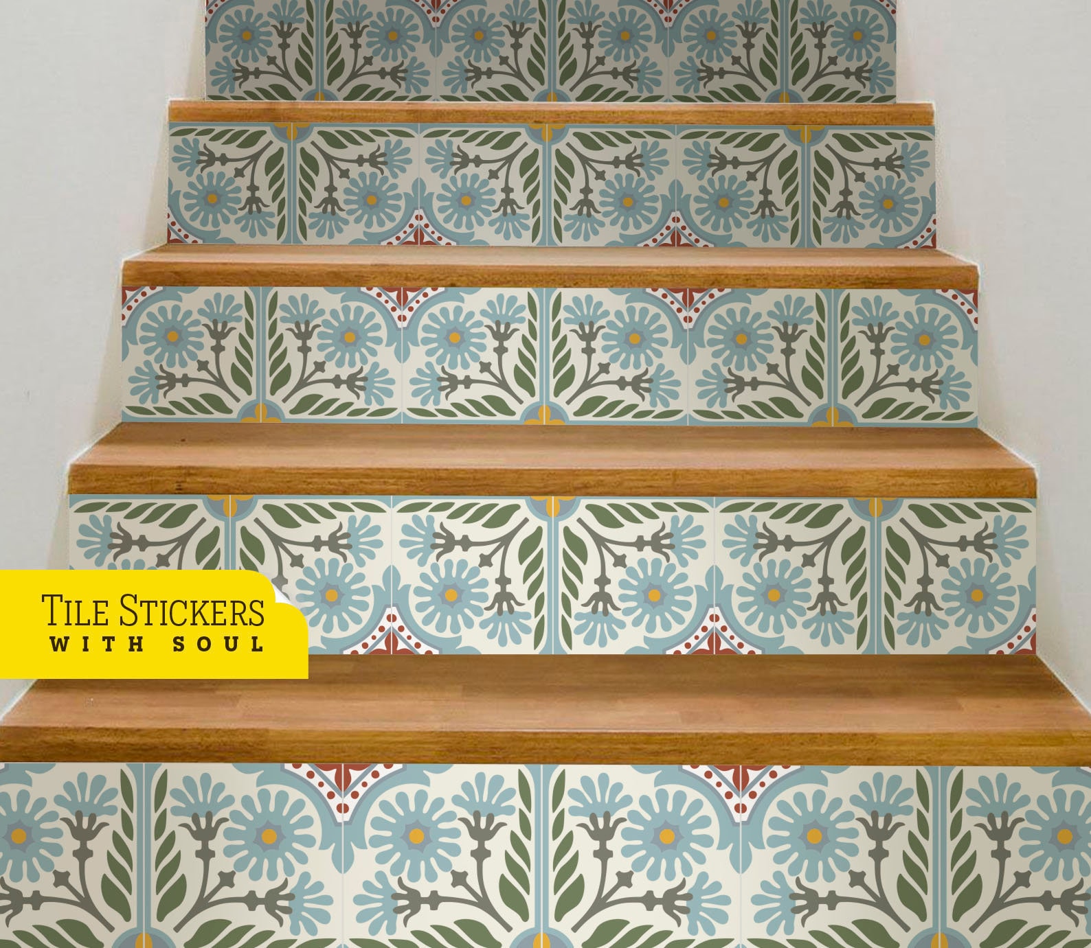 Stair Riser Vinyl Decals, Stair Riser Vinyl Decals, Removable Stair ...
