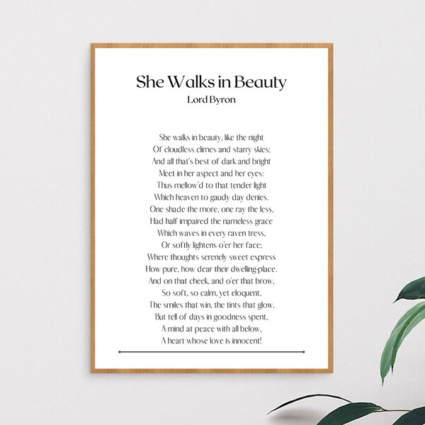 Lord Byron Poetry - Etsy