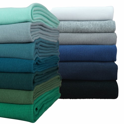 20 X 100 Cm Rib Knit Fabric Stretch Ribbing Fabric for Cuffs - Etsy