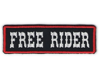Free Rider Patch | Etsy