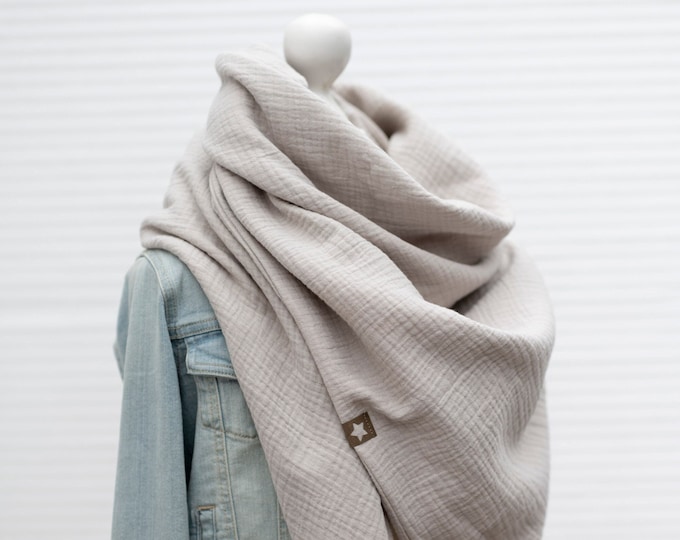 XXL Musselin Tuch für Damen extra groß aus Bio Musselin - Etsy.de
