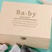 Engraved Baby Definition Baby Keepsake Memory Box - Baby Shower Gifts ...