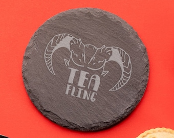 Dnd Slate Coaster | Etsy