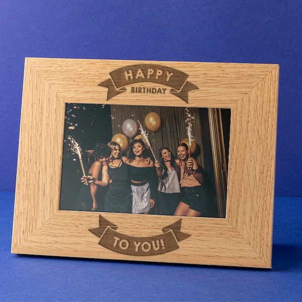 Happy Birthday Picture Frame - Etsy