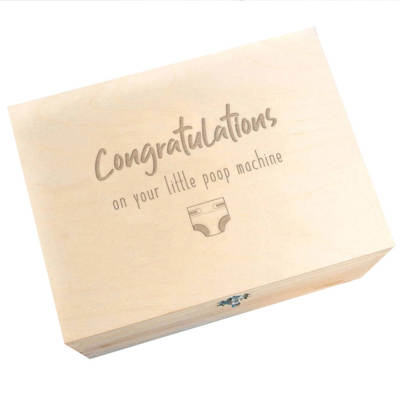 Engraved congratulations on Your Little Poop - Etsy