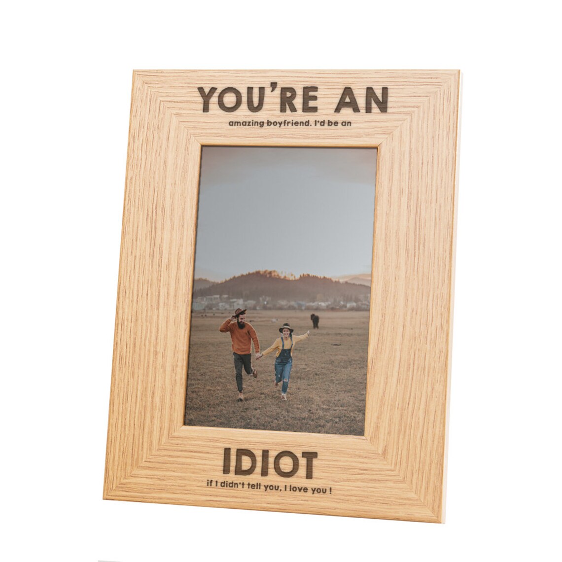 Engraved you're an Idiot Photo Frame Funny - Etsy