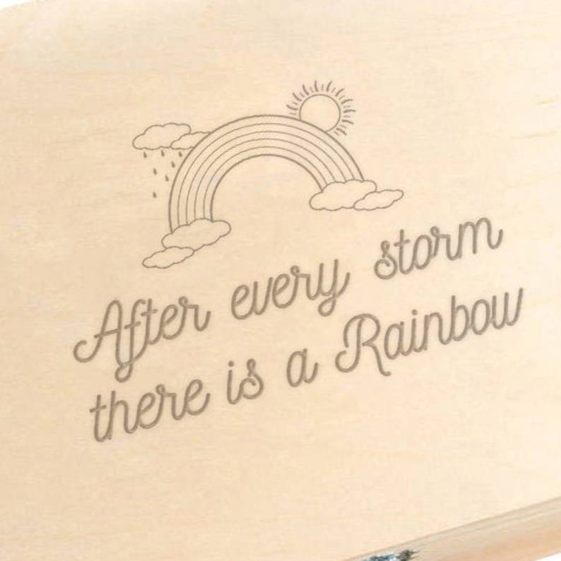 Engraved after Every Storm There is A Rainbow - Etsy