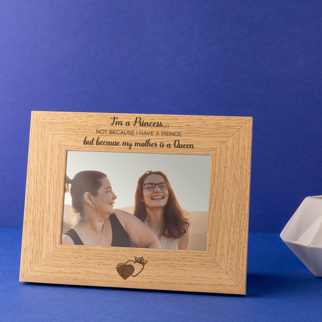 Engraved "my Mother is a Queen" Photo Frame - Birthday Gifts for Mum ...