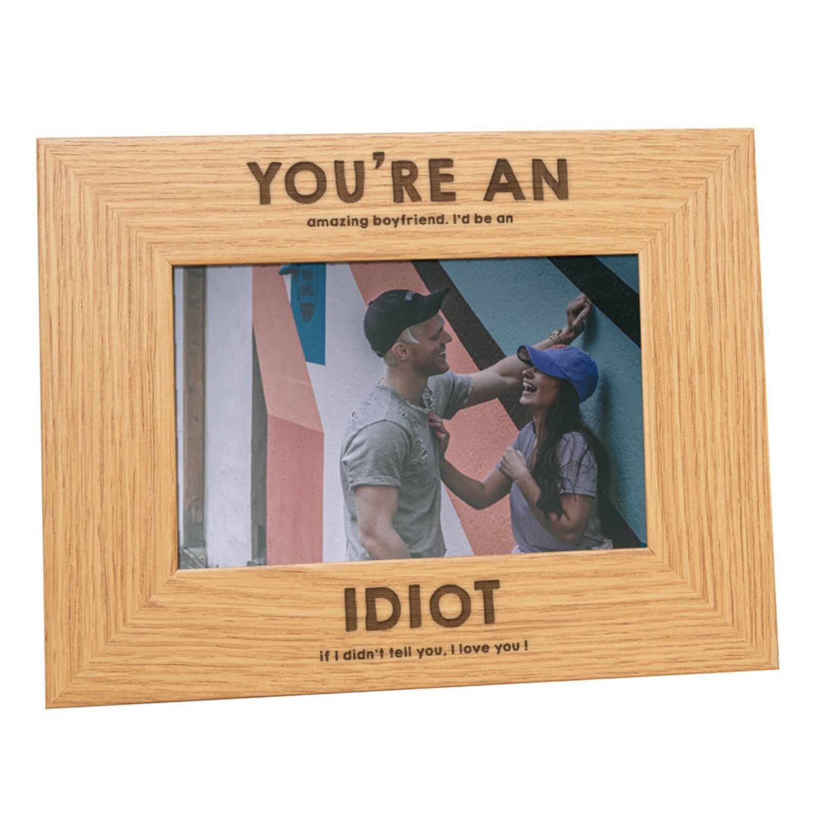 Engraved you're an Idiot Photo Frame Funny - Etsy