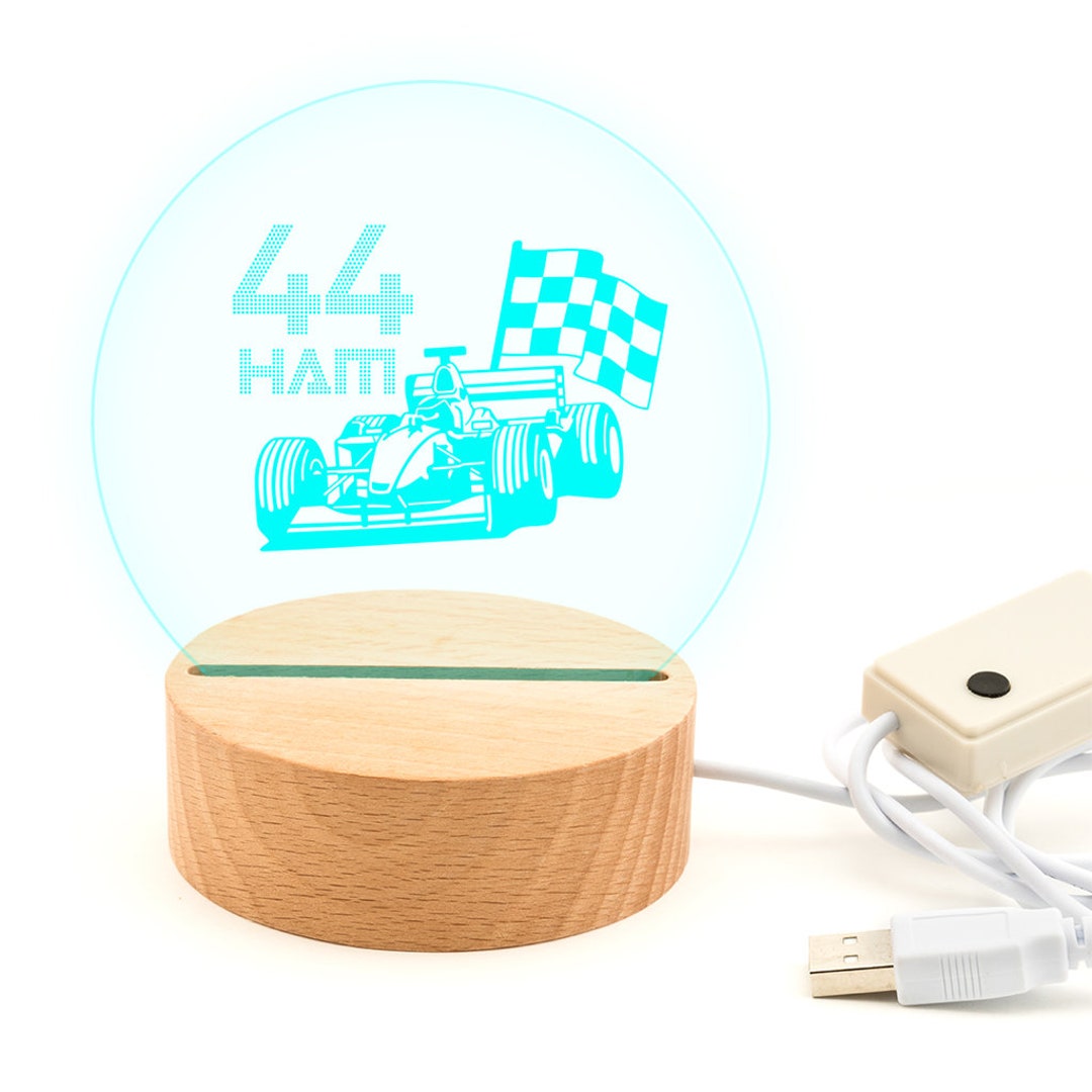 F1 Merch Lewis Hamilton Racing Car LED Desk Lamp Formula 1 Decor F1 ...