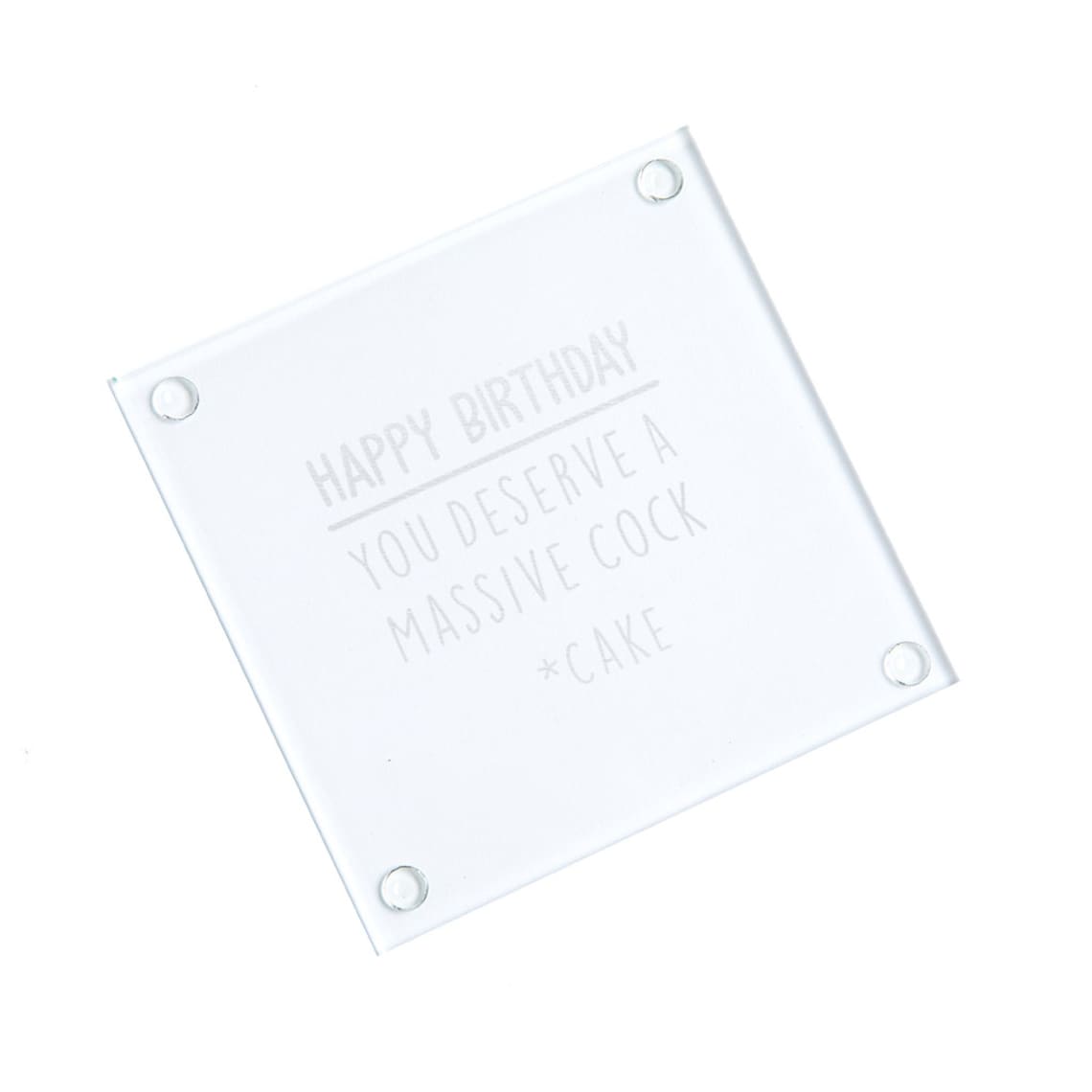Engraved you Deserve A Massive Cck cake Coaster | Etsy